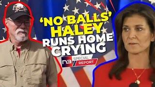 No Balls Haley Runs Home Crying After Voters Slam Her Trump Supporters Rejoice