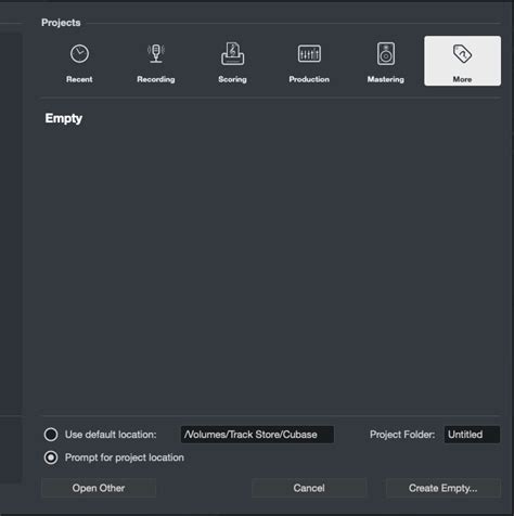 Project Missing Default Templates Etc Cubase Steinberg Forums