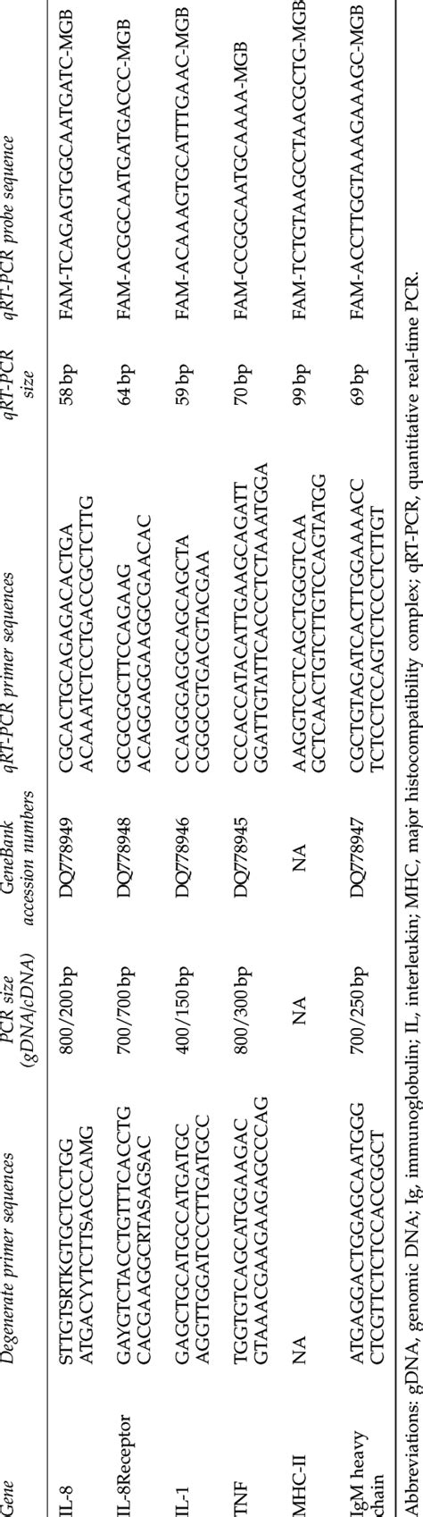 Summary Of The Degenerate Primer Sequences Used To Amplify Putative Download Table