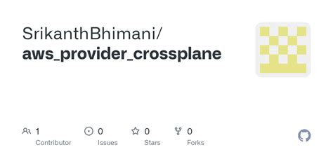 Github Srikanthbhimani Aws Provider Crossplane