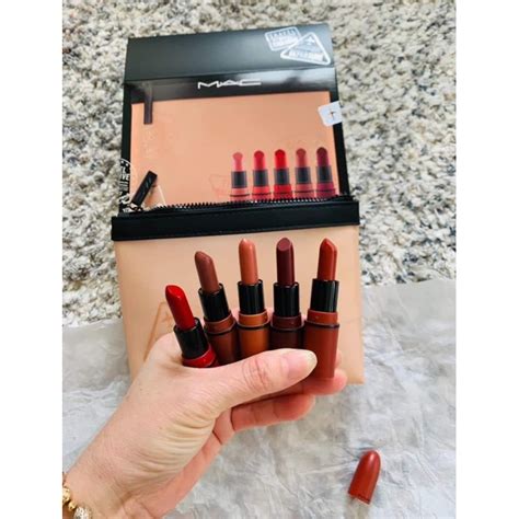 Set Son Mini 5 Cây Mac Travel Exclusive Mini Kèm Túi Shopee Việt Nam