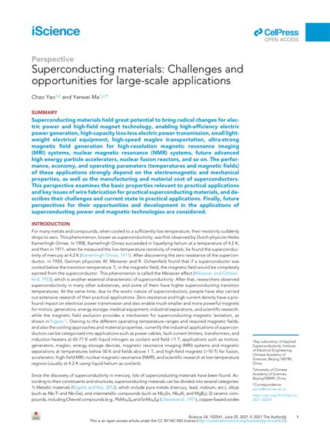 Pdf Superconducting Materials Challenges And Opportunities For Large Scale Applications