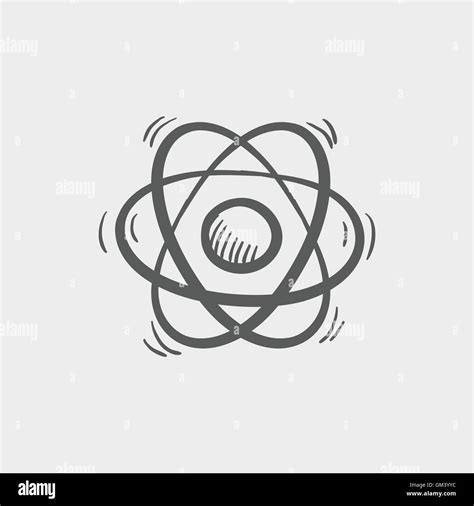 Atom Sketch Icon Stock Vector Image Art Alamy