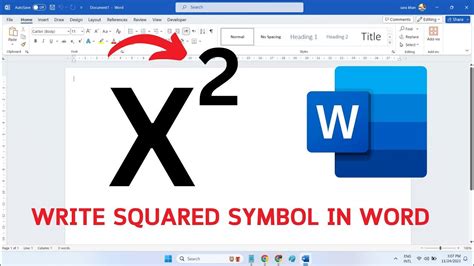 Write Squared Symbol In Word Easy Type X Square Youtube