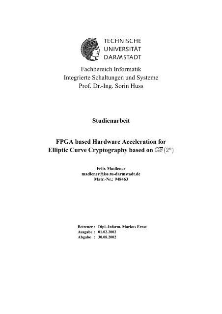 Fpga Based Hardware Accleration For Elliptic Curve Cryptography