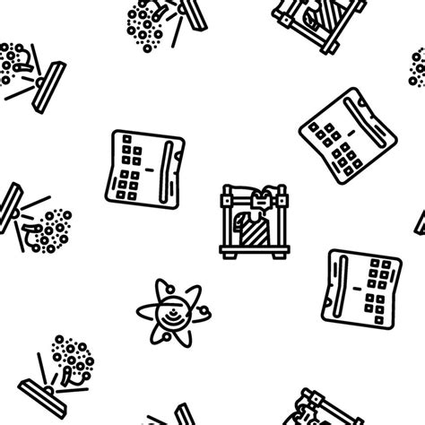 Future Technology Digital Data Vector Seamless Pattern 32831101 Vector