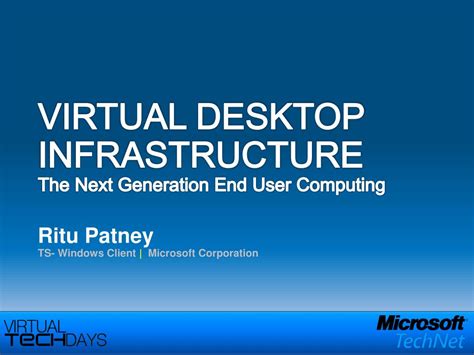 Ppt Virtual Desktop Infrastructure The Next Generation End User Computing Powerpoint