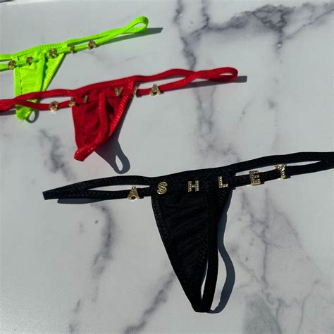 Custom Bling Mini Micro G String Thongs