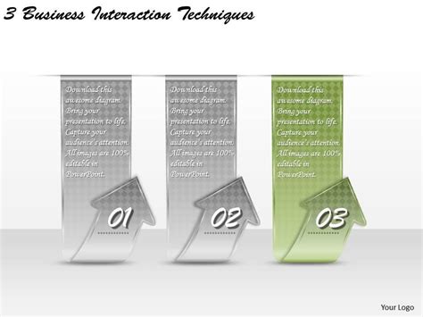 1213 Business Ppt Diagram 3 Business Interaction Techniques Powerpoint
