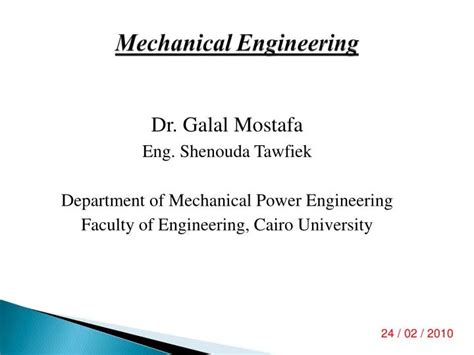 PPT Mechanical Engineering PowerPoint Presentation Free Download ID