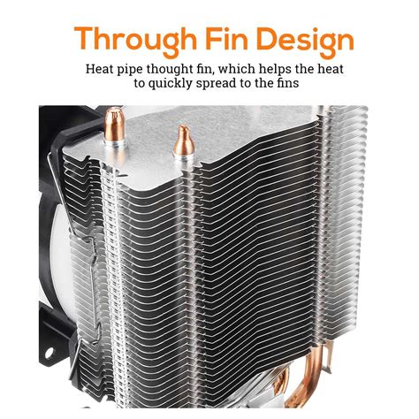 Dc V Pin Cpu Cooler Fan Kleurrijke Backlight Vicedeal