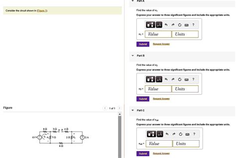 Texts Part A Consider The Circuit Shown In Figure 1 Find The Value Of Vab Express Your Answer To