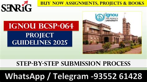 IGNOU BCSP 064 Project Guidelines 2025