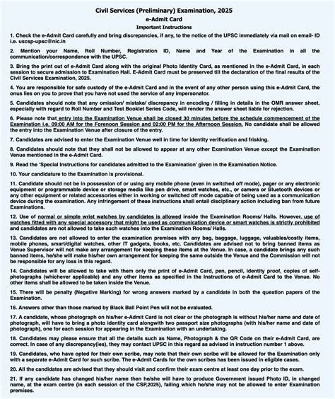 Upsc Prelims Exam Timings 2025 Gs Paper I And Csat Schedule Upsc