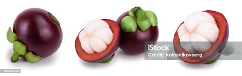 흰색 배경 클로즈업에 고립 된 잎이있는 잘 익은 망고스틴 설정 또는 컬렉션 0명에 대한 스톡 사진 및 기타 이미지 0명 3가지 개체 개체 그룹 Istock