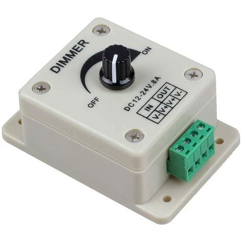 Jual Dc Dimmer Switch 12v 24v 8a Mini Led Strip Motor Kipas Dimmer Controller Peredup Shopee