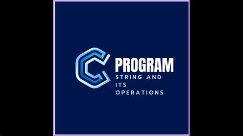 String And String Operations Youtube