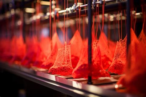 Networked D Printers Collaborating On Manufacturing Tasks Premium AI Generated Image