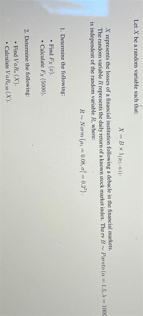 Solved Let X Be A Random Variable Such That 0 1x Chegg Com