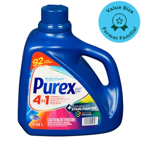 Purex Liquid Laundry Detergent 4 In 1 Advanced Stain Fighter 92 Loads 4