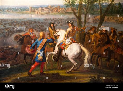 Le Passage Du Rhin Par Louis Xiv Par Van Der Meulen Vaux Le Vicomte La France Photo Stock Alamy
