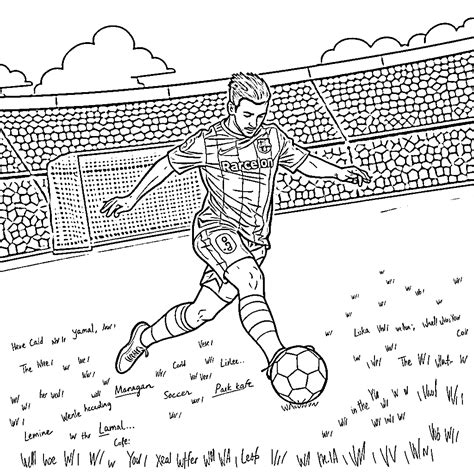 Best Lamine Yamal Coloring Pages Free Printable Pdf