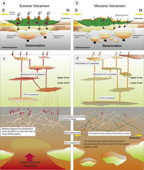 Schematic Cartoons Showing The Favoured Geodynamic Model For The Eocene
