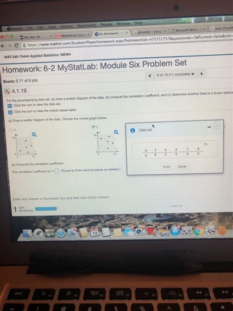 Solved Homework 6 2 MyStatLab Module Six Problem Set Chegg Com