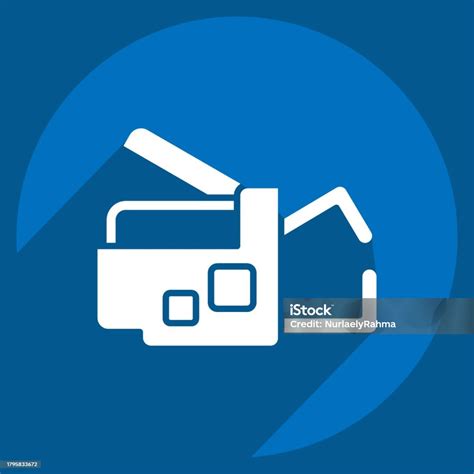 아이콘 스폿 용접 용접기 장비 기호와 관련이 있습니다 긴 그림자 스타일 심플한 디자인 편집 가능 간단한 일러스트레이션 공장 산업 건물에 대한 스톡 벡터 아트 및 기타 이미지