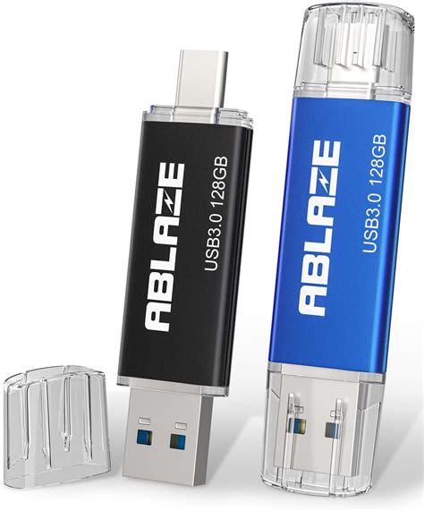 Ablaze Usb C Flash Drive 128gb 2 Pack Dual Usb 30type C