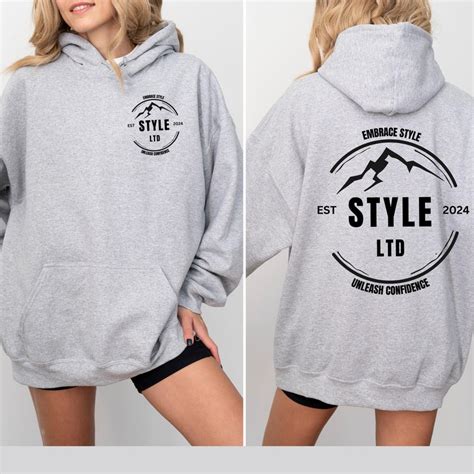 Custom Logo Design Hoodie Company Logo Hooded Sweatshirt Personalized