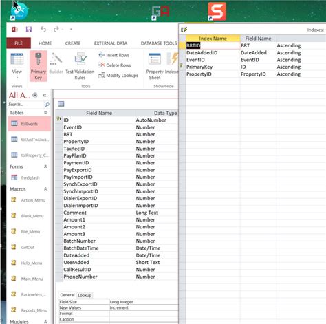 Solved Deleted Table Indexes Re Appear When Table Imported Into A New