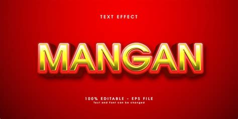 빨간색 배경에 황금 3d 텍스트 효과 프리미엄 벡터