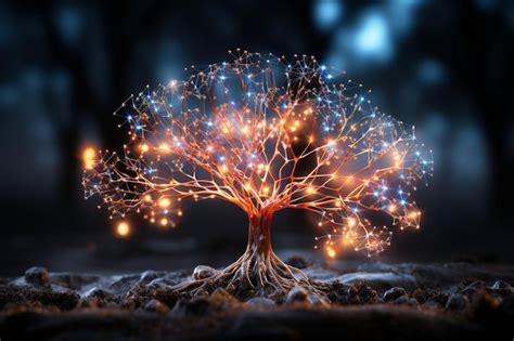 Ai Illumination Human Brain With Glowing Neural Connections Premium Ai Generated Image