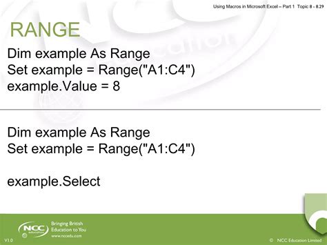 Using Macros In Microsoft Excel Part 1 Ppt