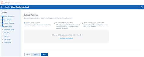 Creating Patch Job For Linux Assets