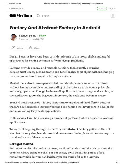 factory and abstract factory in android pdf android operating system application software