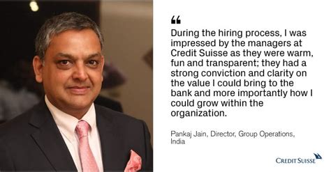 Credit Suisse On Linkedin Pankaj Jain Group Operations India Was