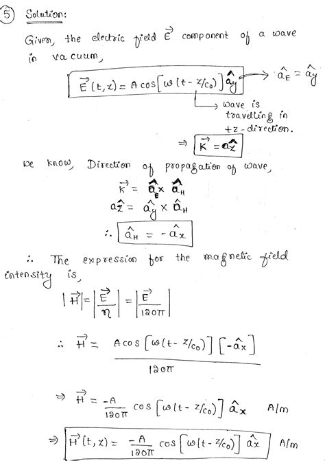 Solved Problem 5 Maxwells Equations Given The Following