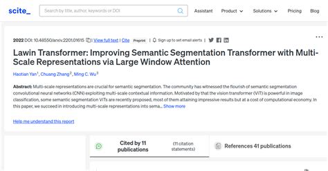 Lawin Transformer Improving Semantic Segmentation Transformer With Multi Scale Representations