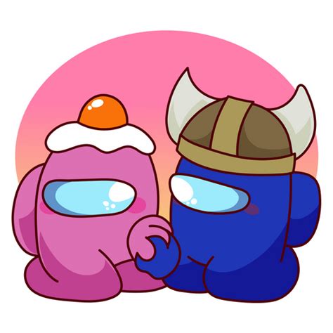 Among Us Couple In Love Sticker Sticker Mania