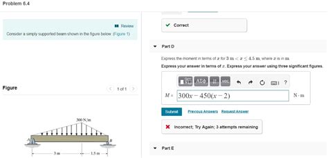 Solved Problem 6 4 Review Correct Consider A Simply
