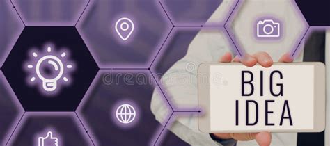 Text Caption Presenting Big Idea Business Overview Having Great Creative Innovation Solution Or