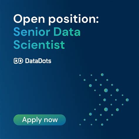 Datadots On Linkedin Are You An Experienced Data Scientist Were Thrilled To Introduce An…
