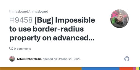Bug Impossible To Use Border Radius Property On Advanced Widget