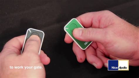 How To Program A New Nice Transmitter Using Another Programmed Nice Transmitter Youtube