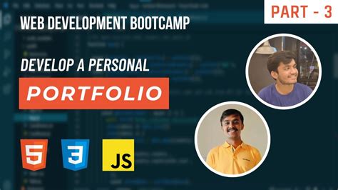 Creating A Developer Portfolio Website Part 3 Html Css Masterclass Youtube