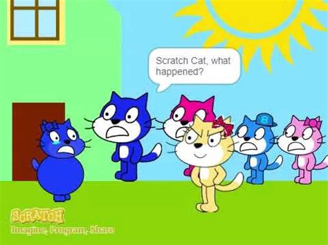 Stephanie Cat Turns Scratch Cat Into A Blueberrygrounded Stephanie