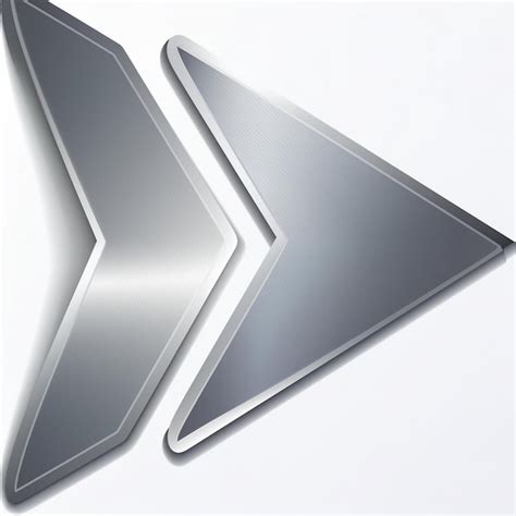An Arrow With A Metallic Texture Style Premium Ai Generated Vector