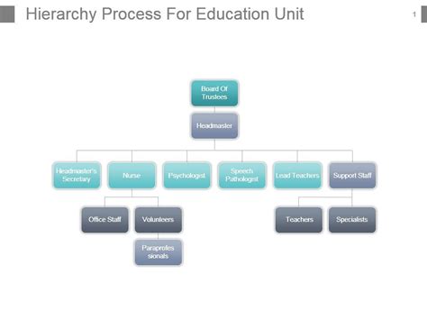 Hierarchy Process For Education Unit Powerpoint Slide Rules